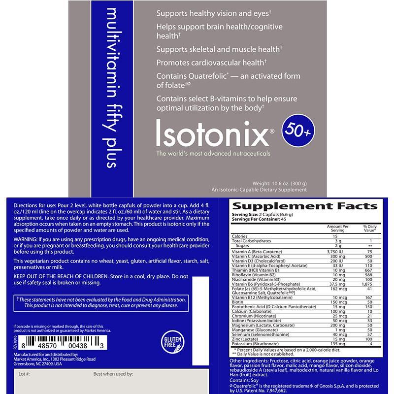 Isotonix Multivitamin Fifty Plus - Liquid Vitamin